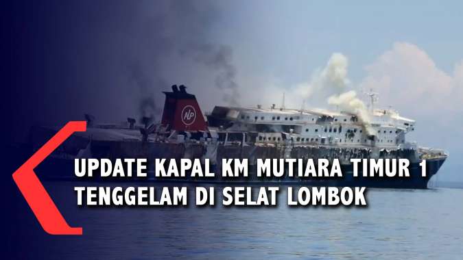 Kapal KM Mutiara Timur 1 Akhirnya Tenggelam Di Selat Lombok