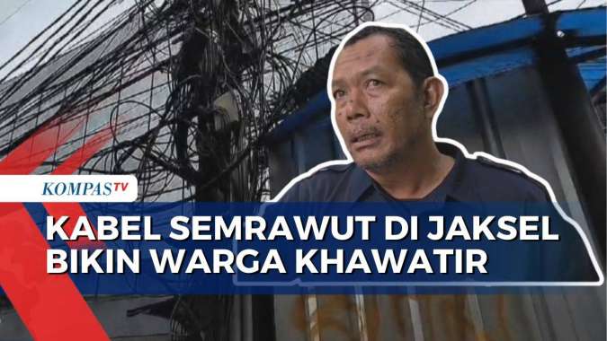 Begini Penampakan Kabel Semrawut di Jakarta Selatan yang Bikin Warga ...