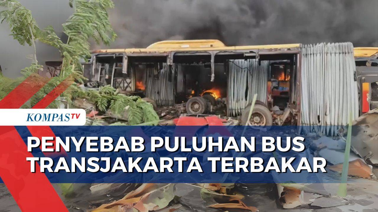 Video: Kebakaran Hebat Hanguskan Puluhan Bus Transjakarta di Pool ...
