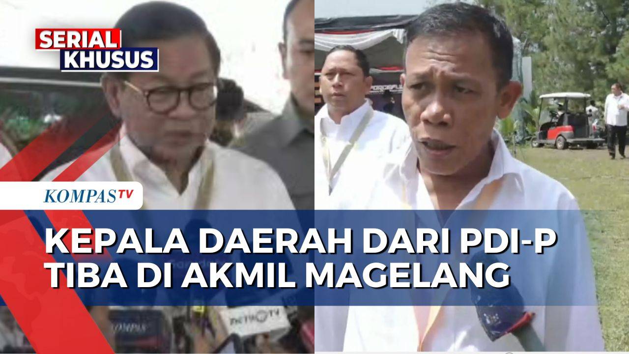 Video: Kepala Daerah Kader PDIP Tiba di Akmil Magelang Ikuti Retret, Ada Pramono dan Masinton ...