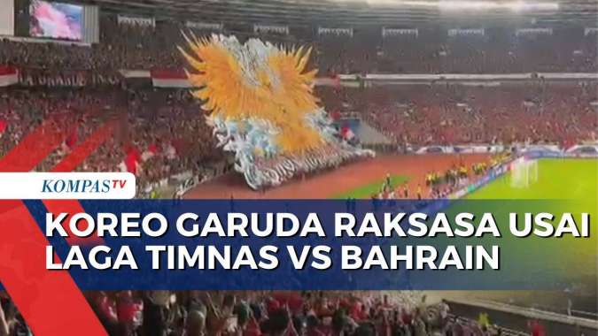 Momen Suporter Timnas Persembahkan Koreo Garuda Raksasa Usai Laga Lawan ...