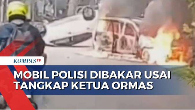 Ketua Ormas di Depok Ditangkap Karena Kasus Penyerobotan Lahan, Mobil Polisi Dibakar