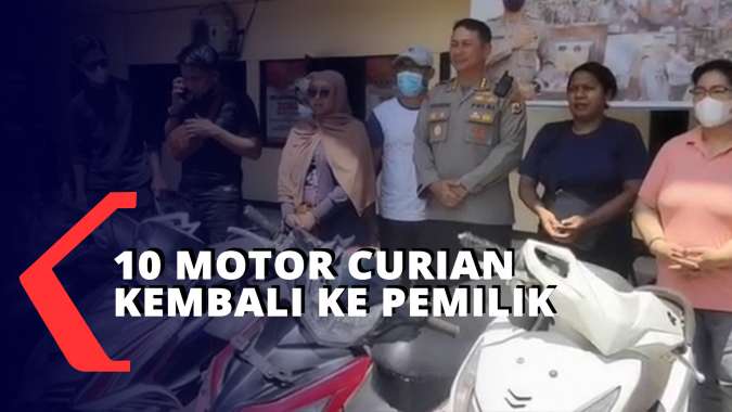 Motor Hasil Curian Tiga Bulan Terakhir Dikembalikan Polisi Kepada Pemilik