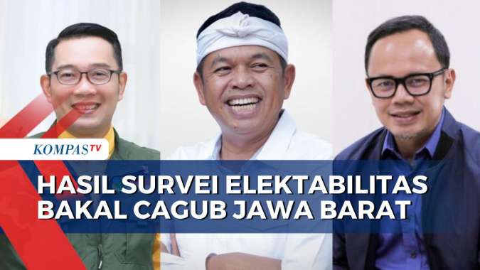 Litbang Kompas Rilis Hasil Survei Elektabilitas Bakal Cagub Jabar, Ridwan Kamil Teratas