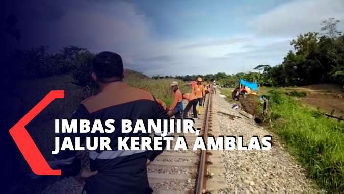 Imbas Banjir, Jalur Kereta Amblas