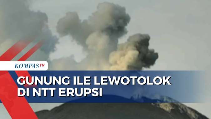 Gunung Ile Lewotolok di Lembata NTT Erupsi, Warga Diimbau Waspada!