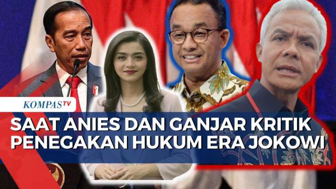 Kritikan Penegakan Hukum Era Jokowi Ganjar Nilai Jeblok Anies Soal Uu