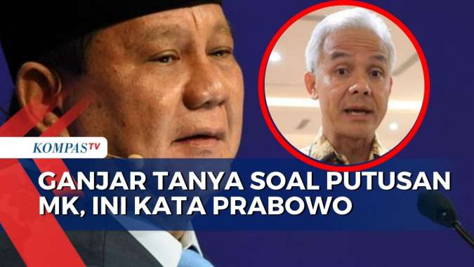 Ini Jawaban Prabowo saat Ditanya Ganjar soal Putusan MK Terkait Usia Cawapres