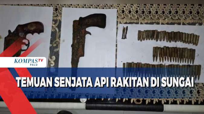 Temuan Senjata Api Rakitan di Sungai