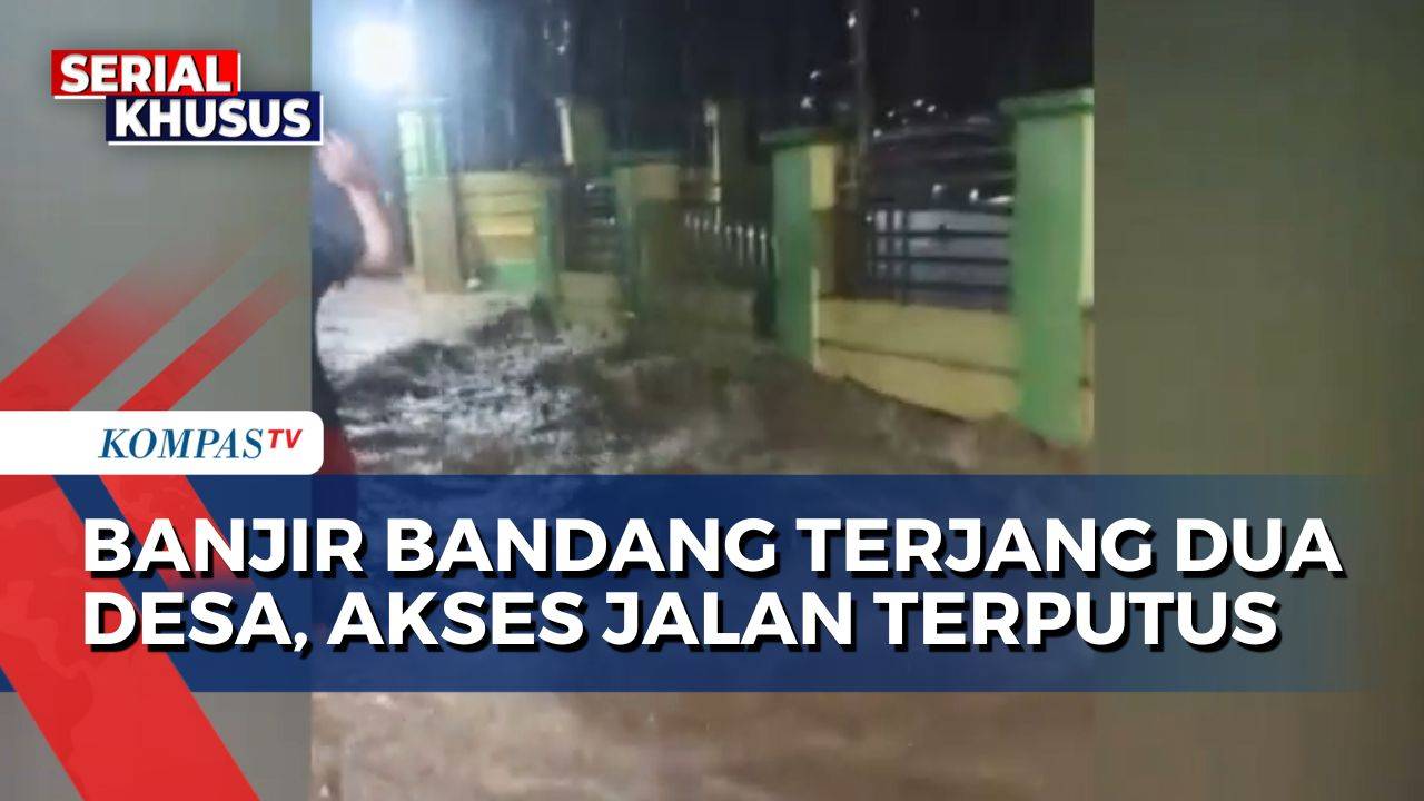 Video: Banjir Bandang Terjang Padarincang, Akses Jalan Serang-Cinangka Terputus