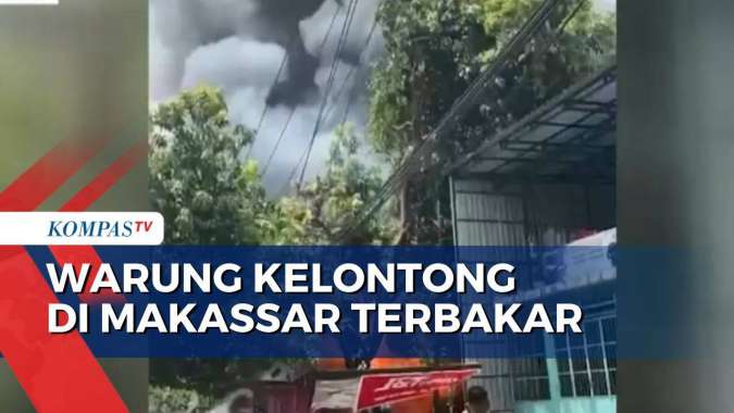 Warung Kelontong di Makassar Terbakar, Kerugian Capai Jutaan Rupiah
