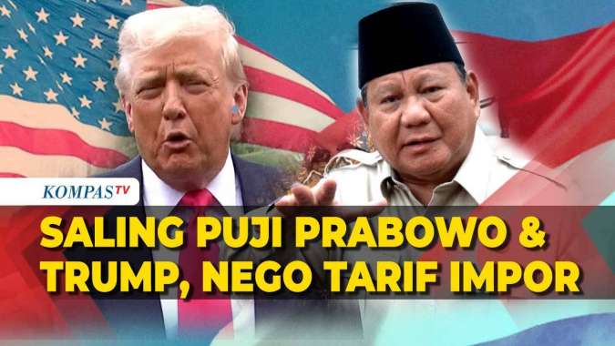 Saling Balas Pujian Prabowo dan Trump Usai Nego Tarif Impor