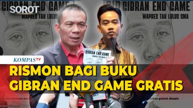 Rismon Sianipar Bagi Buku Gibran End Game Gratis Setiba di Polda ...