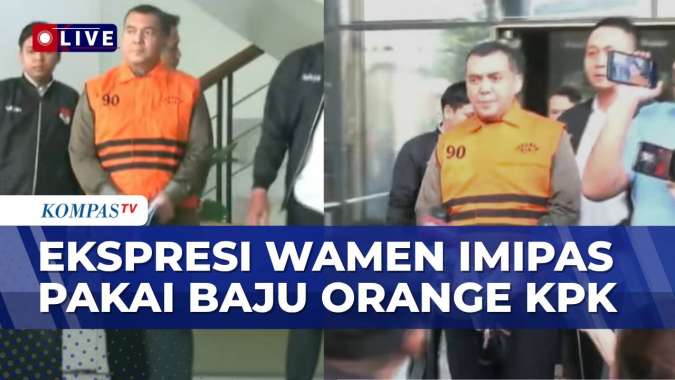 Jadi Tersangka! Detik-Detik Wamen Imipas Silmy Karim Pakai Baju Oranye ...