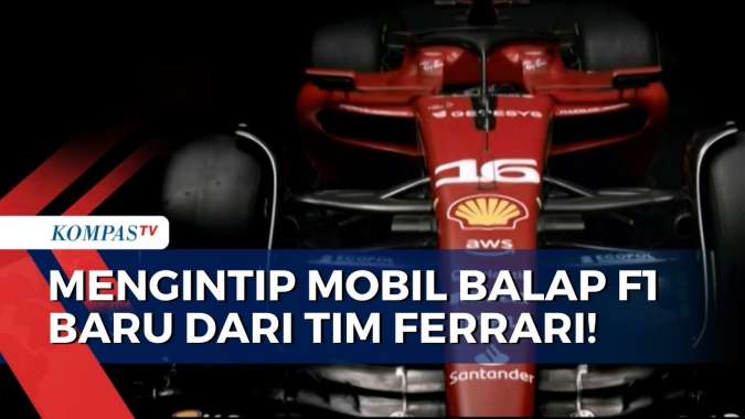 Tak Ada Perubahan Signifikan, Ini Tampak Mobil Balap F1 Baru Milik Tim Scuderia Ferrari!