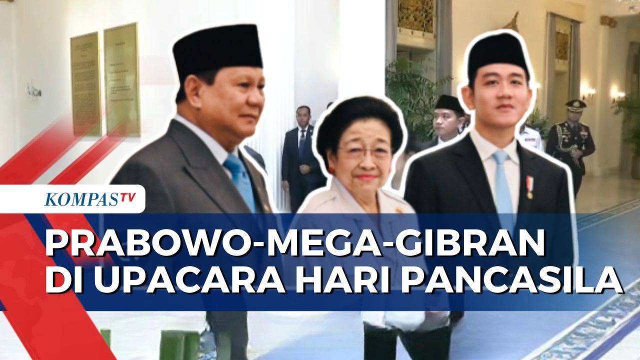 Video: Momen Akrab Presiden Prabowo, Wapres Gibran dan Megawati di Upacara Hari Lahir Pancasila