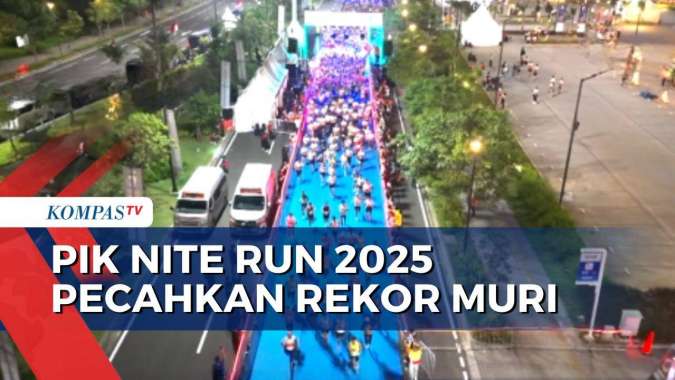 3.200 Pelari Meriahkan PIK Nite Run 2025, Pecahkan Rekor MURI Gelang ...