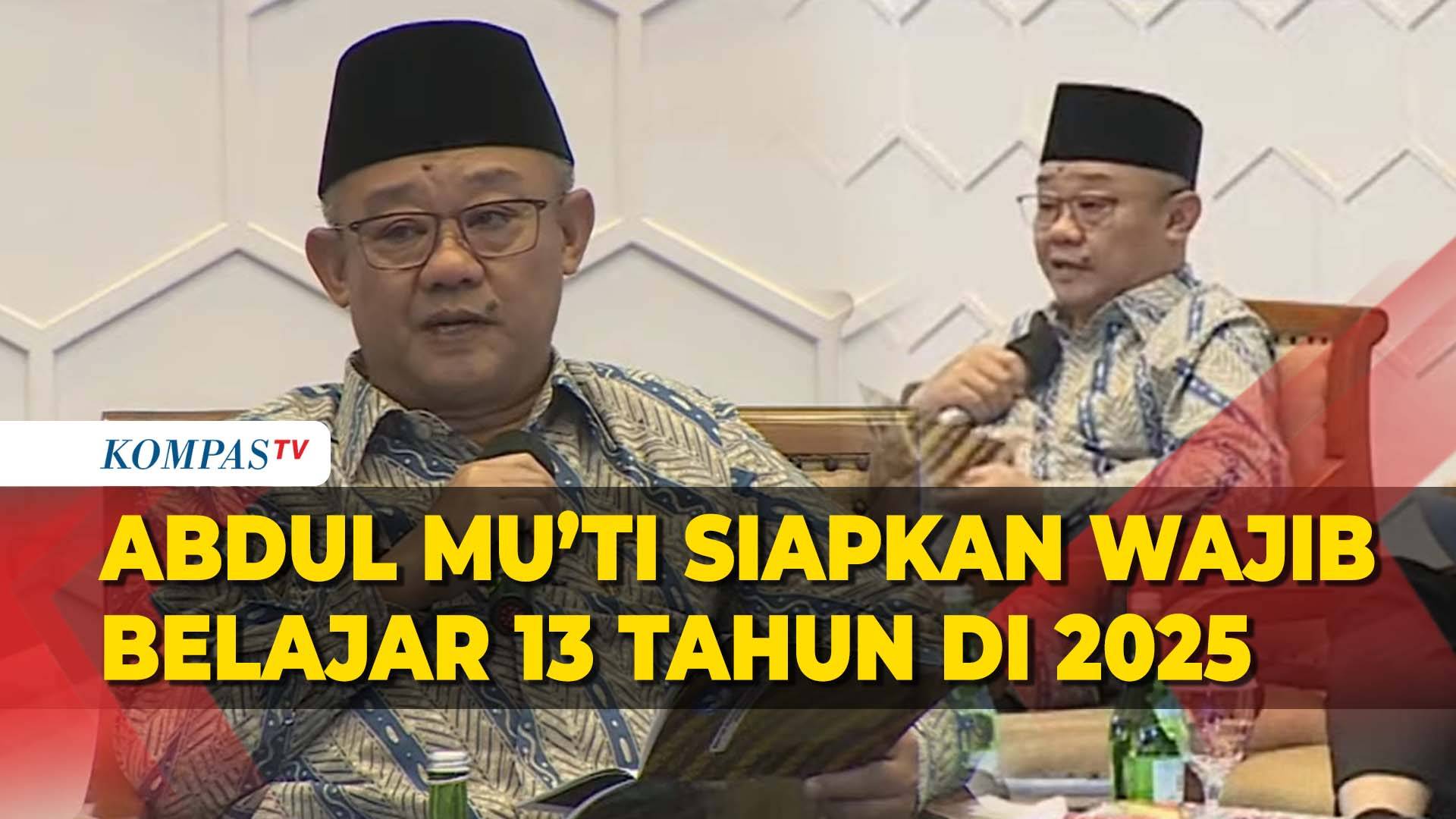 Video: Di 2025, Mendikdasmen Abdul Mu'ti Siapkan Program Wajib Belajar 13 Tahun
