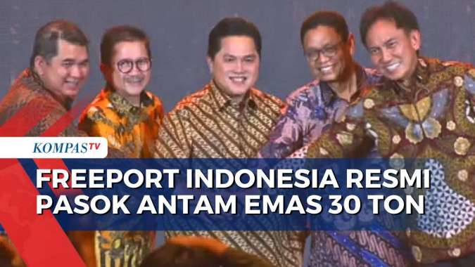 Freeport Indonesia Resmi Beri Pasokan untuk PT ANTAM Sebanyak Emas 30 ...