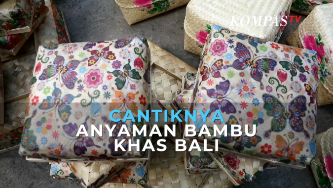 Cantiknya Anyaman Bambu Khas Bali
