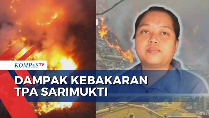 Akibat Asap Tebal Kebakaran TPA Sarimukti, Warga Keluhkan Gangguan Pernapasan Hingga Sekolah Ditutup