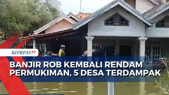 Banjir Rob Kembali Rendam Permukiman Nelayan di Pesisir Utara Subang, 5 Desa Terdampak