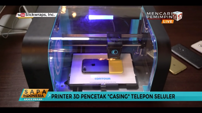 Contour Printer, Cetak Casing HP 3 Dimensi