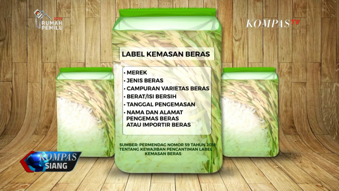 Polemik Pencantuman Label Kemasan Beras