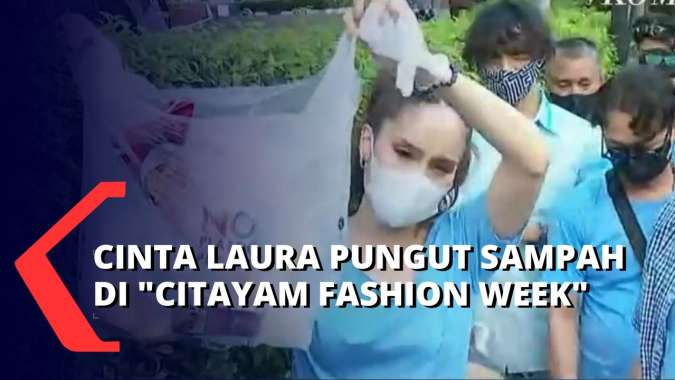 Cinta Laura & Relawan Gelar Aksi Pungut Sampah "Kampanye Cinta Lingkungan" di Citayam Fashion Week