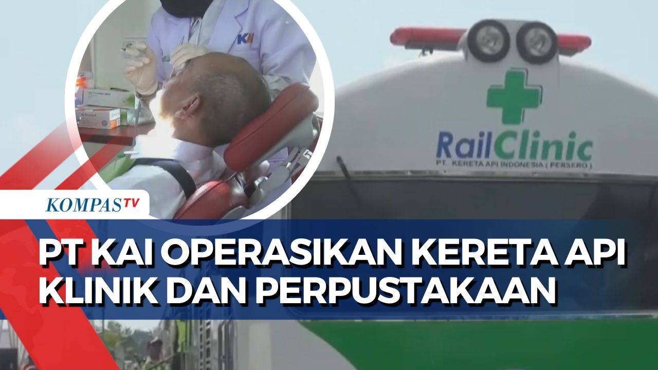 Video: PT KAI Operasikan Rail Clinic dan Rail Library, Klinik kesehatan ...