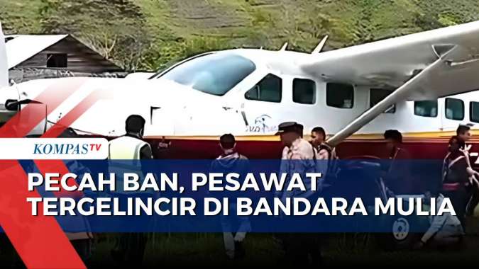 Pesawat Alda Air Tergelincir di Bandara Mulia, Begini Kondisi Pilot