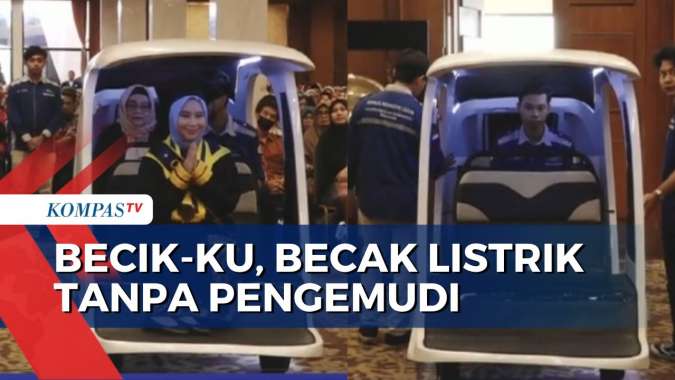 Mahasiswa UDINUS Ciptakan Becak Listrik Ramah Lingkungan "BECIK-KU" Tanpa Pengemudi