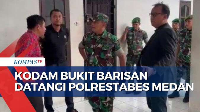 TNI Datangi Polrestabes Medan, Kapendam: Tak Intervensi, TNI dan Polri Tetap Solid