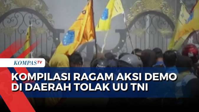 [FULL] Ricuh! Deretan Aksi Demo Mahasiswa & Masyarakat Sipil di Ragam Daerah Tolak UU TNI