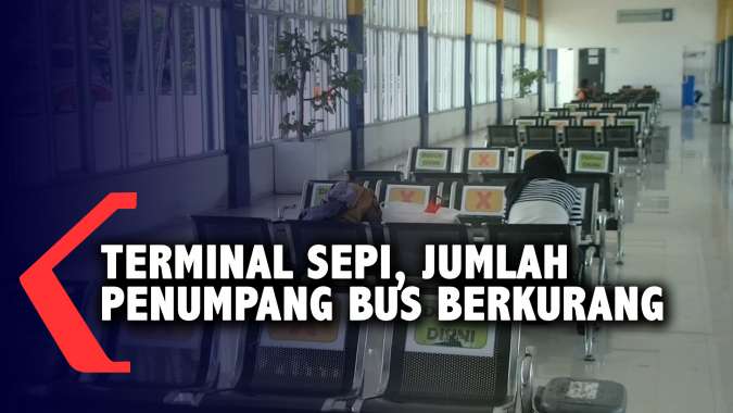 Terminal Sepi, Jumlah Penumpang Bus Berkurang