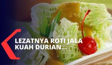 Leza! Ini Dia Roti Jala Kuah Durian Khas Pekanbaru - TribunNews.com