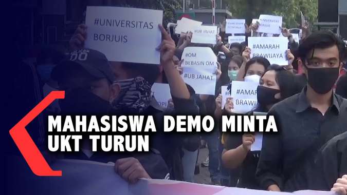 Mahasiswa UB Gelar Demonstrasi, Tuntut Kampus Turunkan UKT