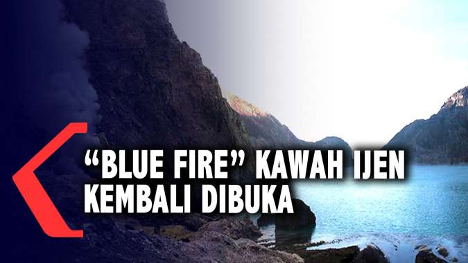 Wisata Blue Fire Kawah Ijen Kembali Dibuka