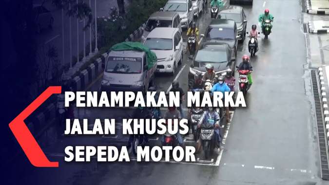 Balikpapan Mulai Terapkan Marka Jalan Khusus Sepeda Motor