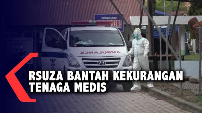 RSUZA Bantah Kekurangan Tenaga Medis