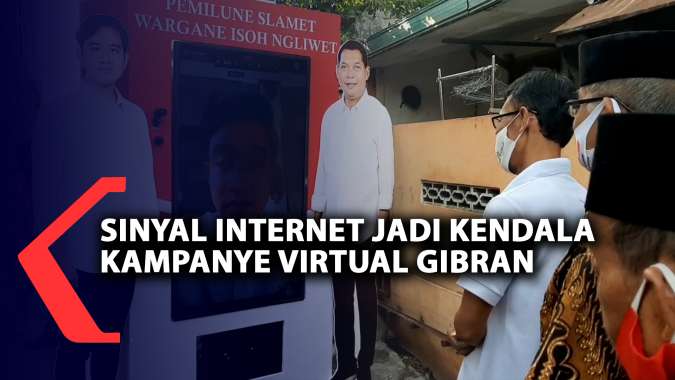 Sinyal Internet Jadi Kendala Kampanye Virtual Gibran