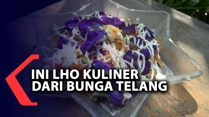 Bunga Telang Diolah jadi Makanan dan Minuman