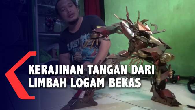Miniatur Robot dari Limbah Logam Bekas