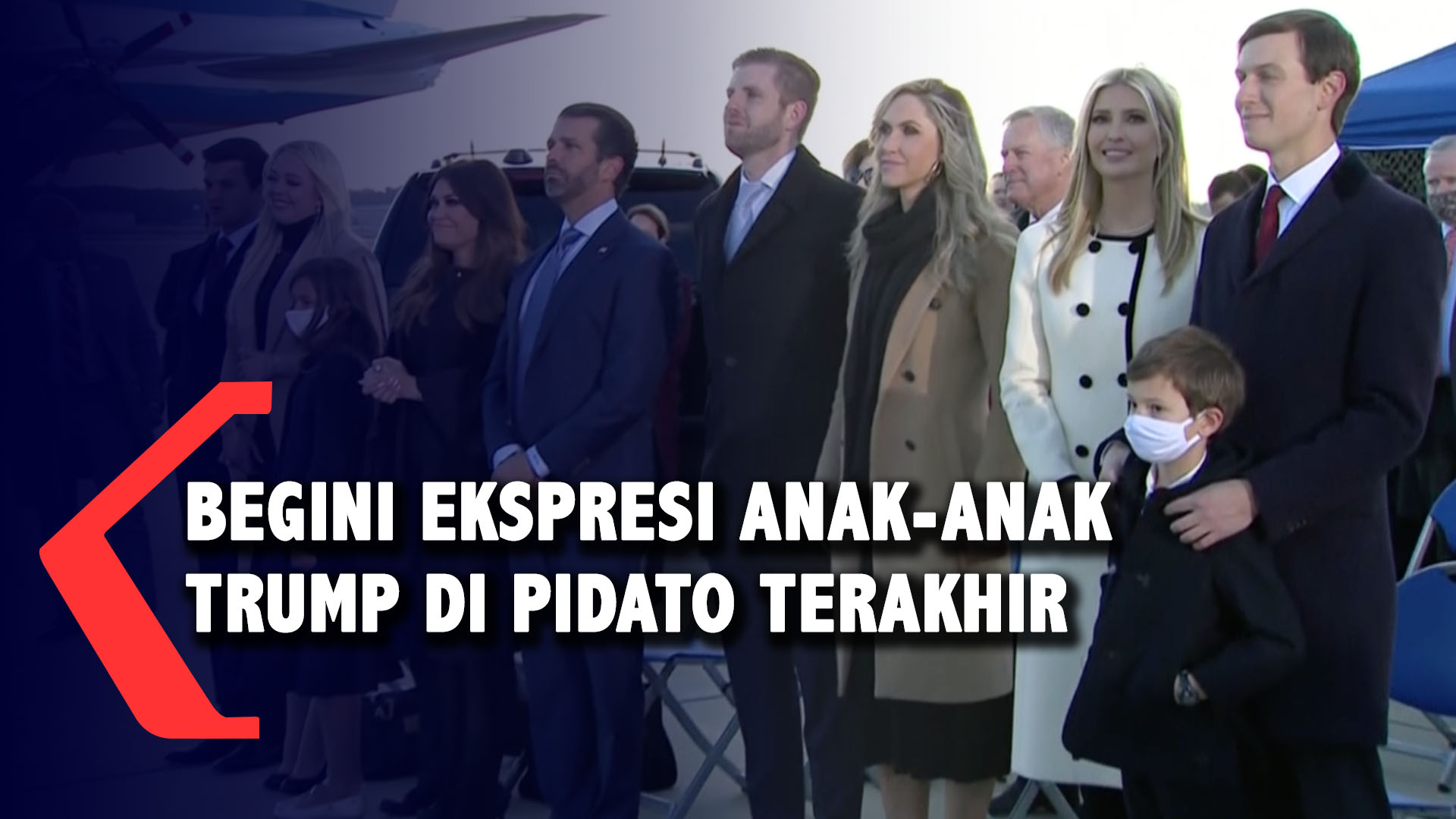 Begini Ekspresi Anak-anak Trump Saat Momen Pidato Terakhir Ayahnya