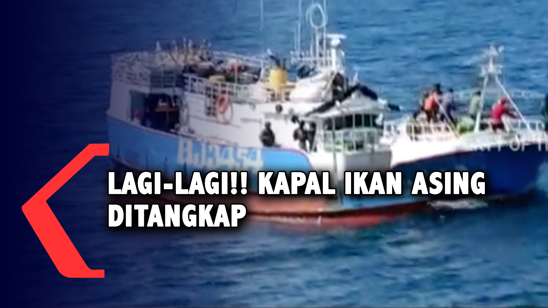 Detik-Detik TNI Tangkap Kapal Ikan Asing di Natuna