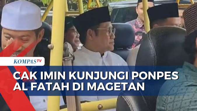 Bacawapres Cak Imin Mohon Doa Restu ke Kyai Ponpes Al Fatah Temboro di ...