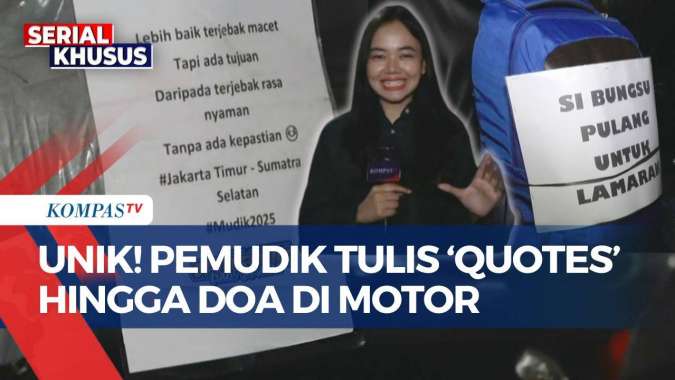 Ragam Pesan Unik dan Lucu Pemudik di Motor: Tulis 'Quotes' hingga ...