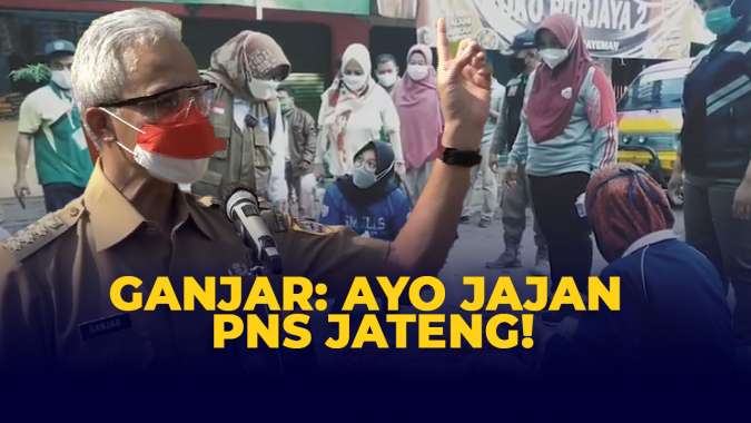 Gubernur Ganjar Pranowo Serukan Gerakan Ayo Jajan PNS Jateng