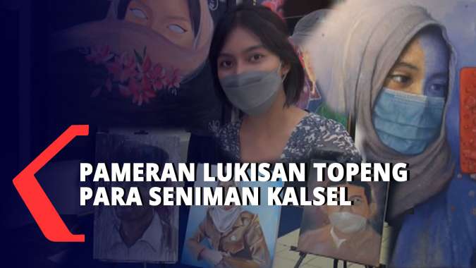 Menengok Keindahan Lukisan Topeng Hasil Karya Seniman Kalimantan Selatan