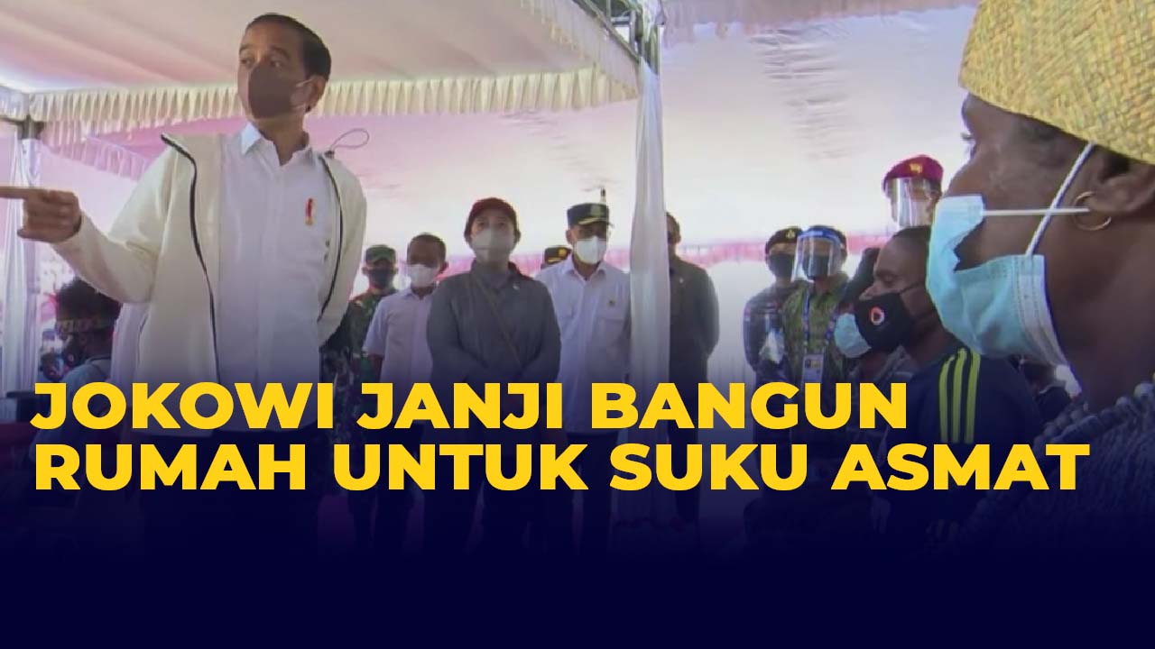 Janji Jokowi Membangun Rumah untuk Warga Suku Asmat di Merauke